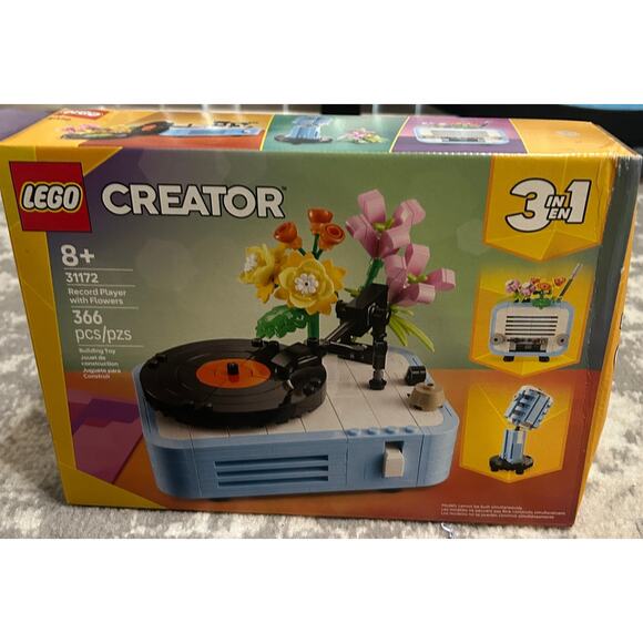 Lego | Toys | Lego Creator 3 In Record Player With Flowers New | Poshmark